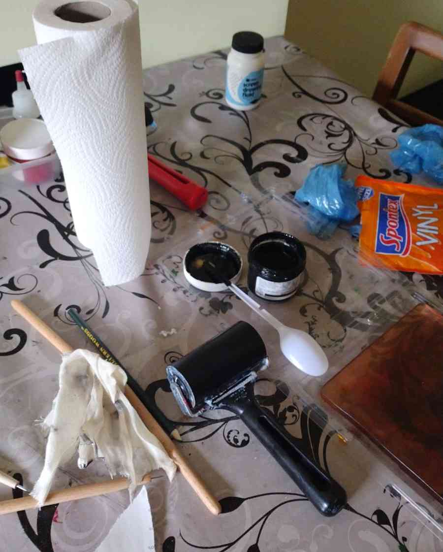 Drypoint printmaking – FlagFly